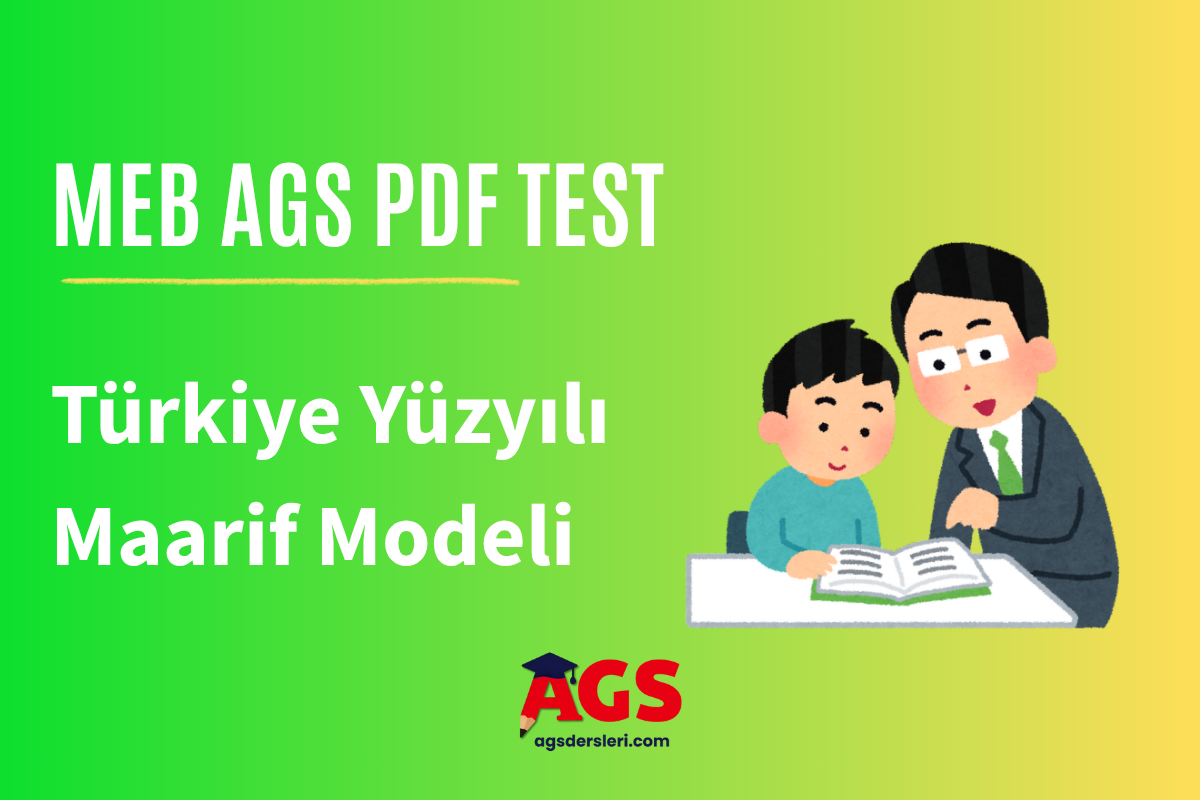 MEB AGS Maarif Model PDF Test İndir - agsdersleri.com